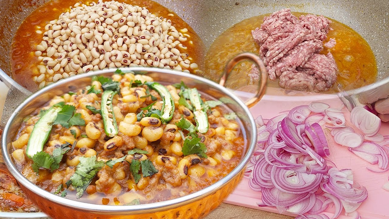 Delicious White Lobia Keema Recipe - Nutric Food Show